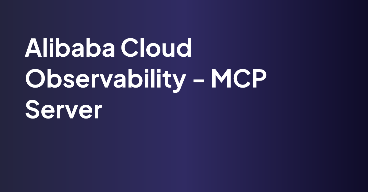 Alibaba Cloud Observability - MCP Server